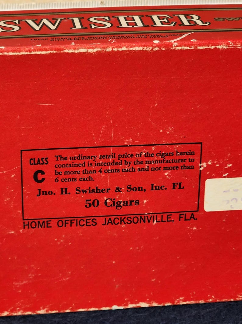 Vintage King Edward Swisher Sweet Cigar Box - Etsy