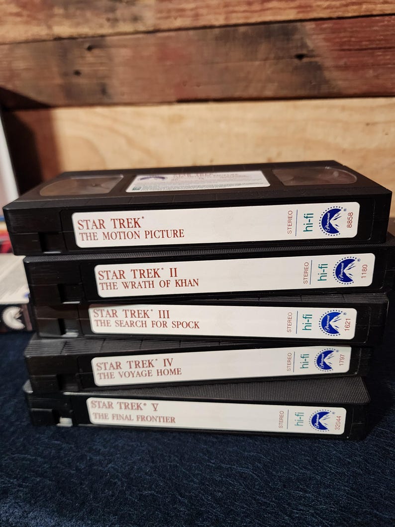 Paramount STAR TREK-- Five VHS Tapes in Collector's Box. - Etsy