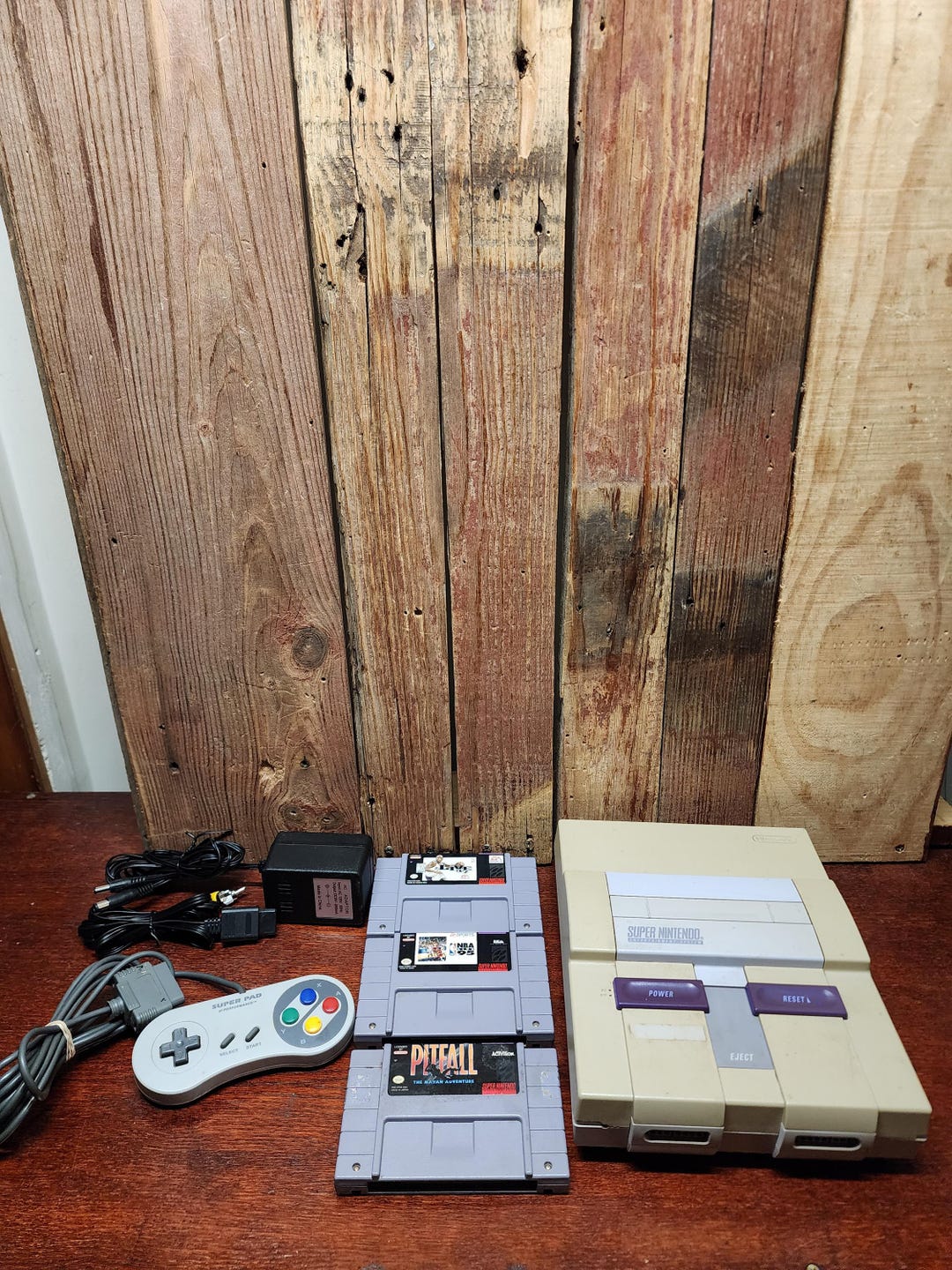 Vintage Super Nintendo Video Game Console With Games (functional) - Etsy