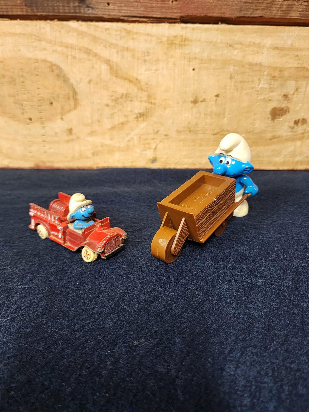 1980 Smurf Wind-up/push Cars - Etsy