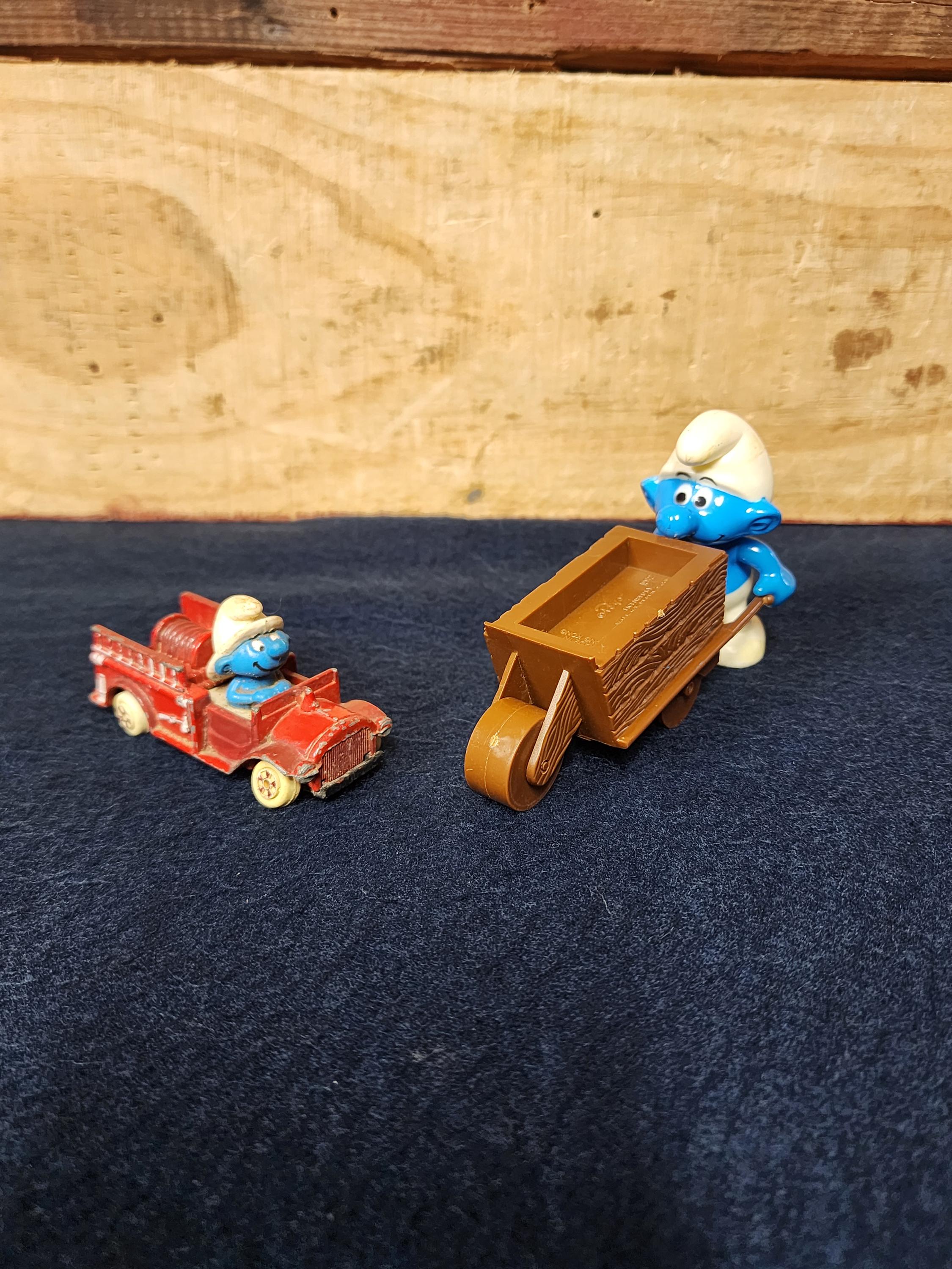 1980 Smurf Wind-up/push Cars - Etsy