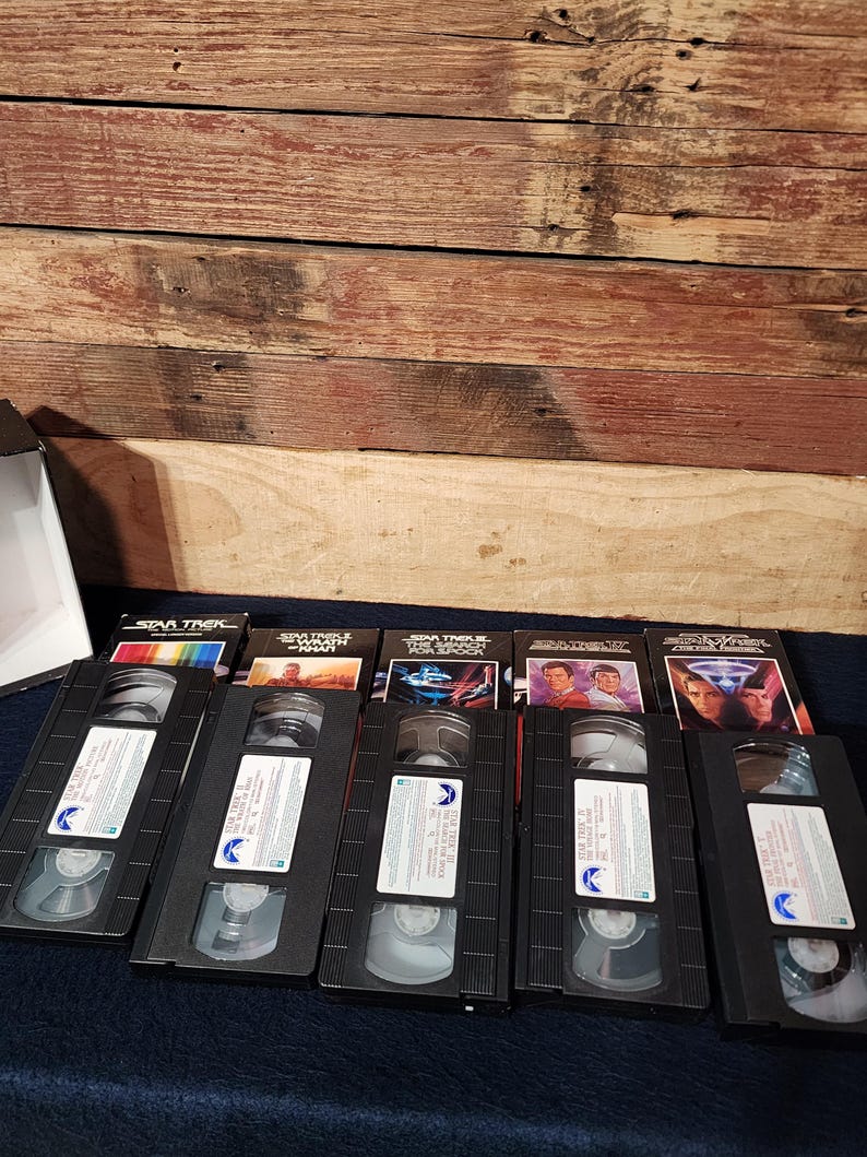 Paramount STAR TREK-- Five VHS Tapes in Collector's Box. - Etsy
