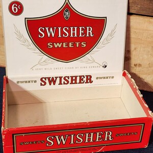 Vintage King Edward Swisher Sweet Cigar Box - Etsy