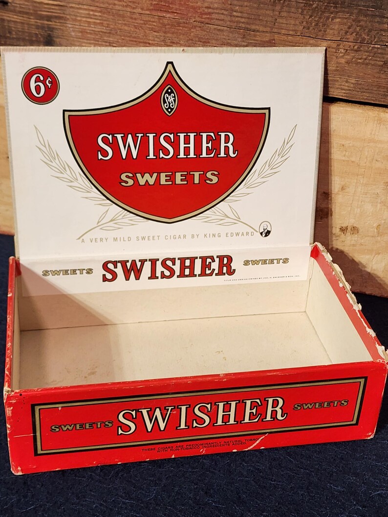 Vintage King Edward Swisher Sweet Cigar Box - Etsy