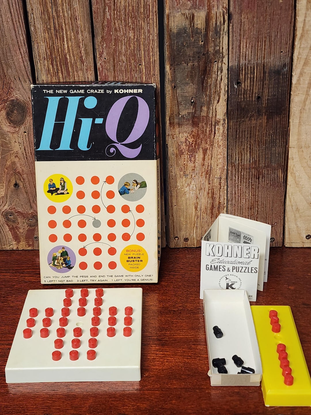Vintage Hi-q With Bonus Brain Buster Puzzle - Etsy