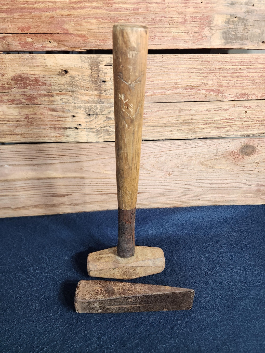Vintage Warren-teed 4lb Sledge Hammer and #3 Wedge - Etsy
