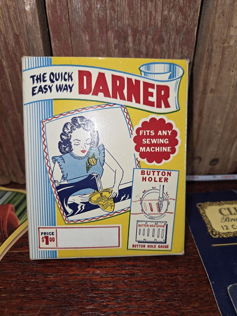 Lerner 1970s Plastic Sewing Box Including Many Vintage Sewing Notions ...