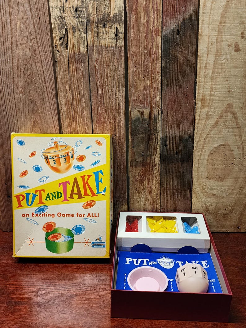 1956 Put and Take Children's Game by Schaper - Etsy