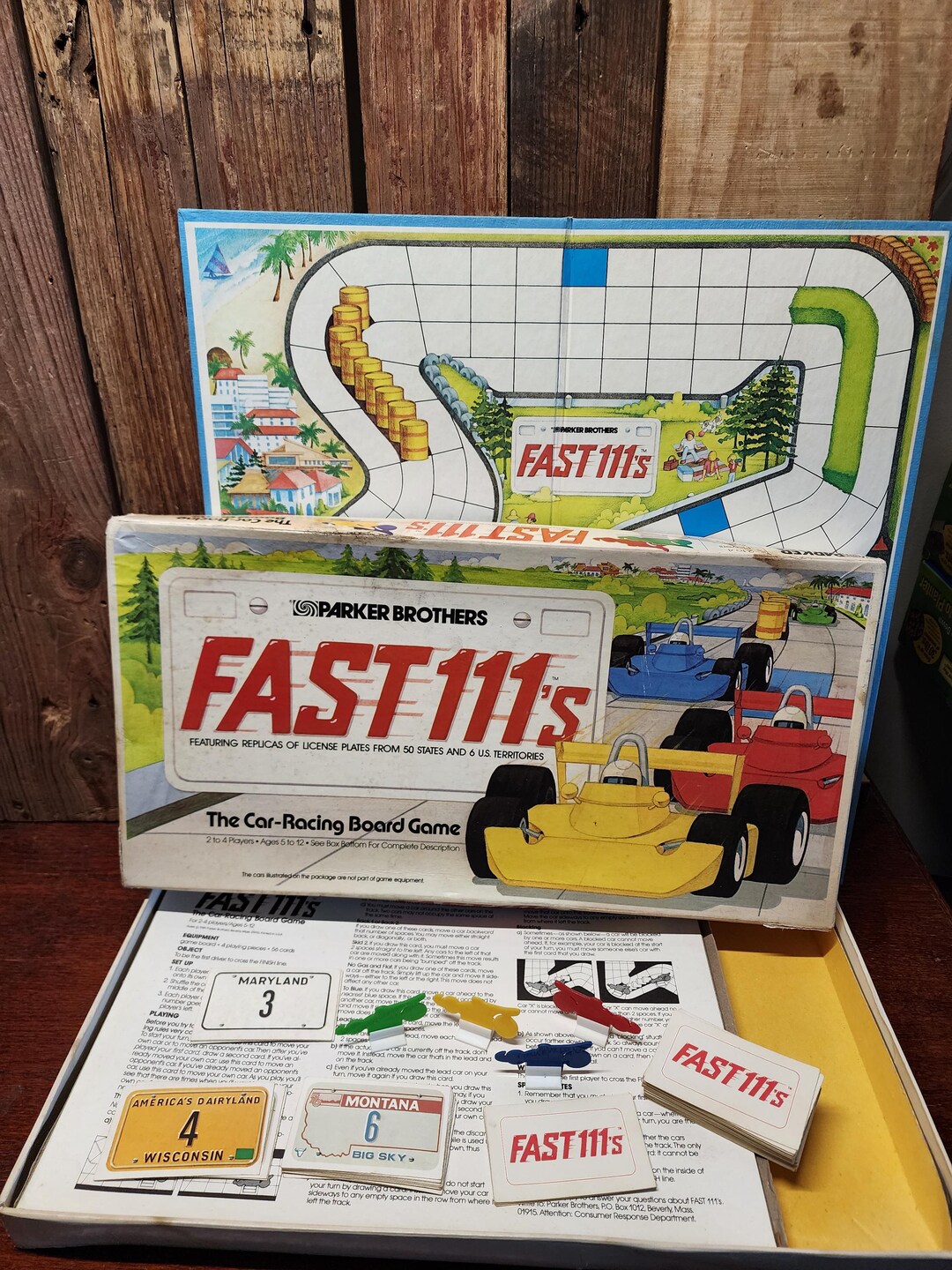 1981 Parker Brothers Board Game - Fast 111's - Etsy