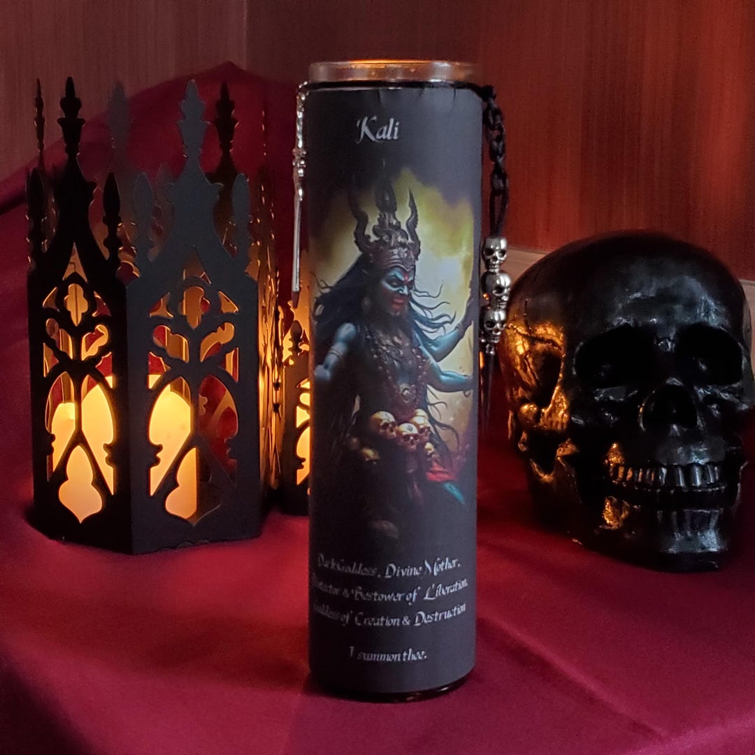Kali Dark Goddess Candle - Etsy