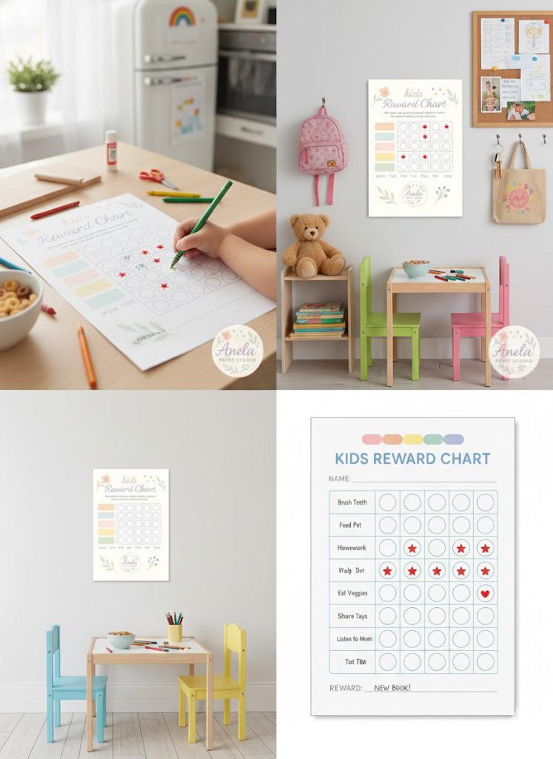 Ids Reward Chart Printable Bundle | Toddler and Preschool Behavior ...