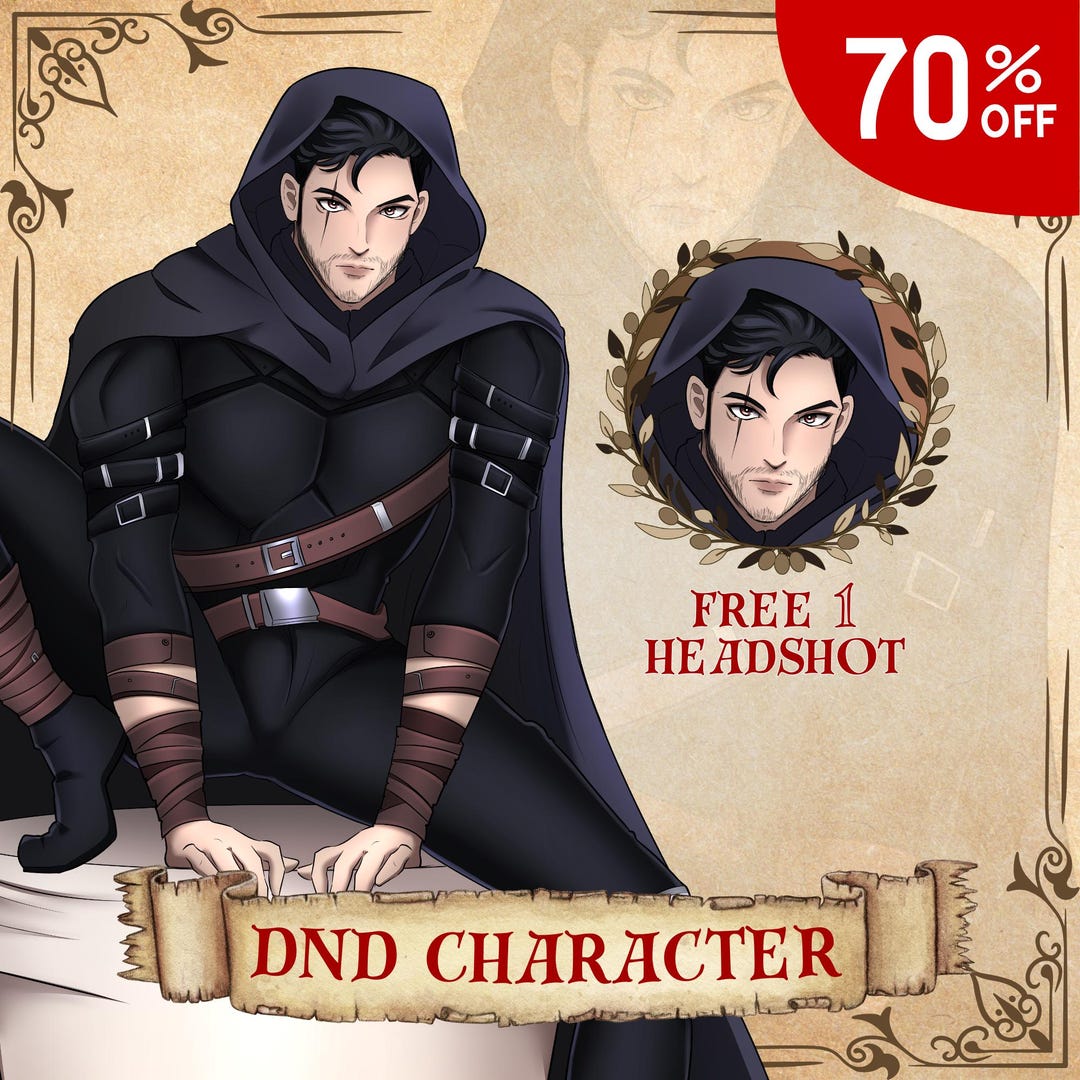 Custom Dnd Character Portrait: Dungeons and Dragons Commission - Etsy