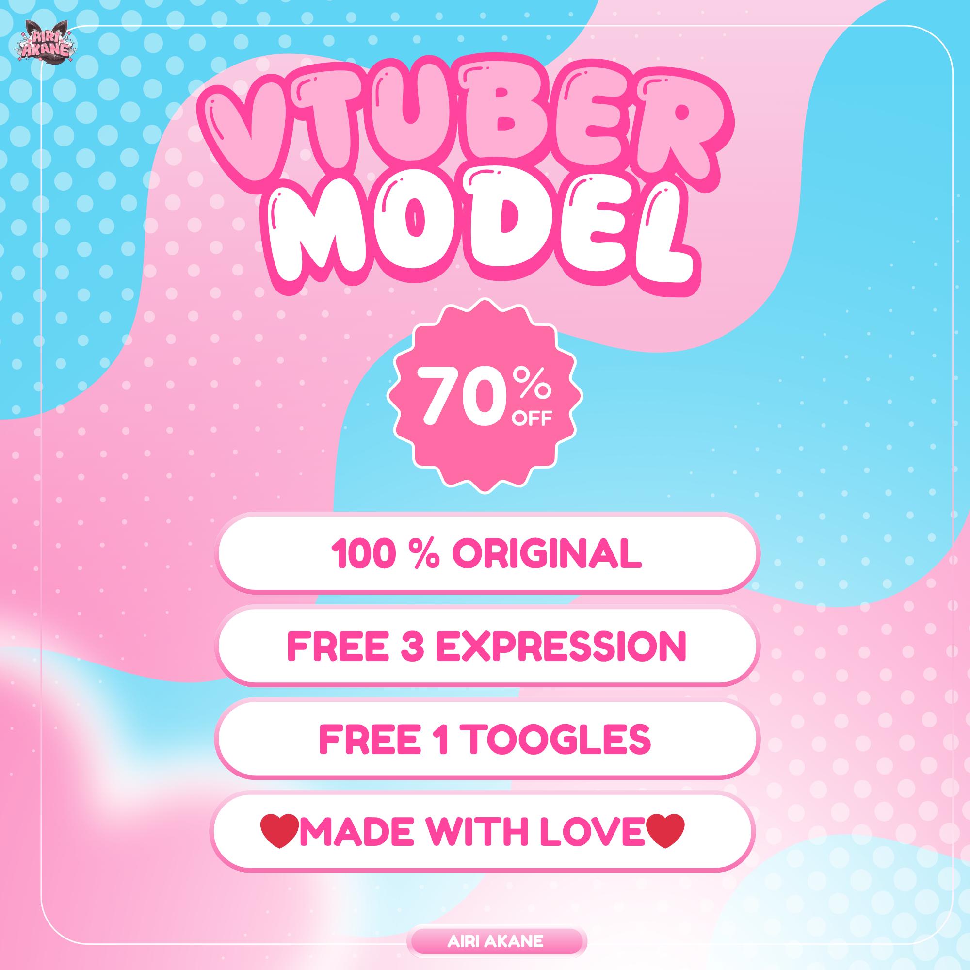 Custom Vtuber Live2d Model Commission | Vtuber Asset | Live2d Vtuber ...