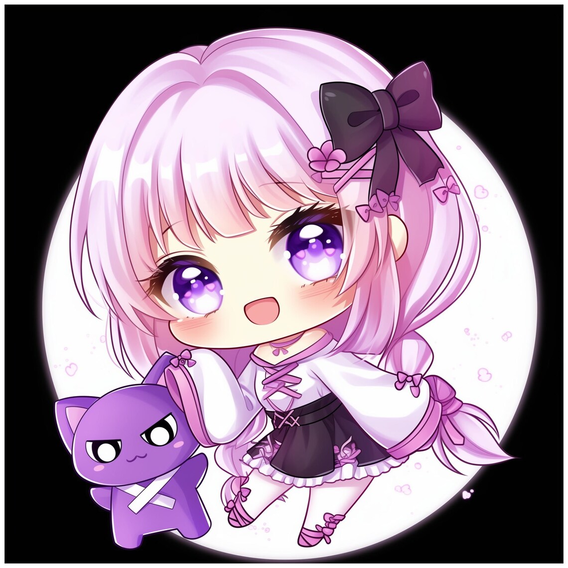 CUSTOM CHIBI COMMISSION, Fanart, Pfp, Pngtuber Commission , Chibi Logo ...