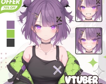 Design Custom Vtuber Model for Commercial Use,live 2D, Vtuber Design ...