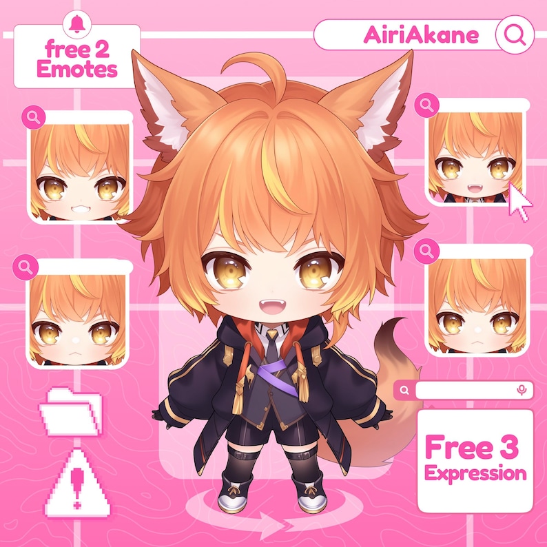 Custom Chibi Vtuber Model: Anime Character Design + Rigging - Etsy