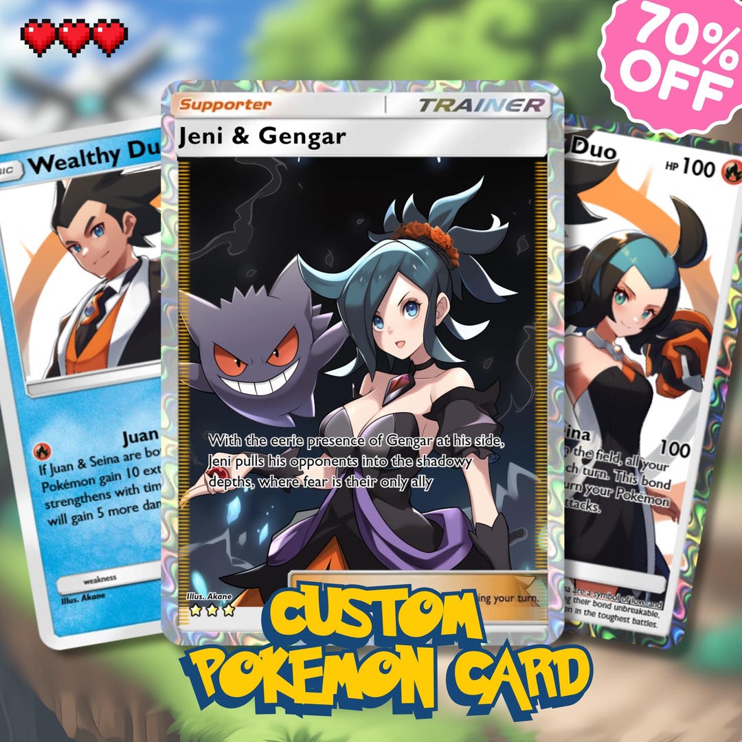 Custom Trainer Pokemon Card | Pokémon Gifts, Pokemon Card Commission ...