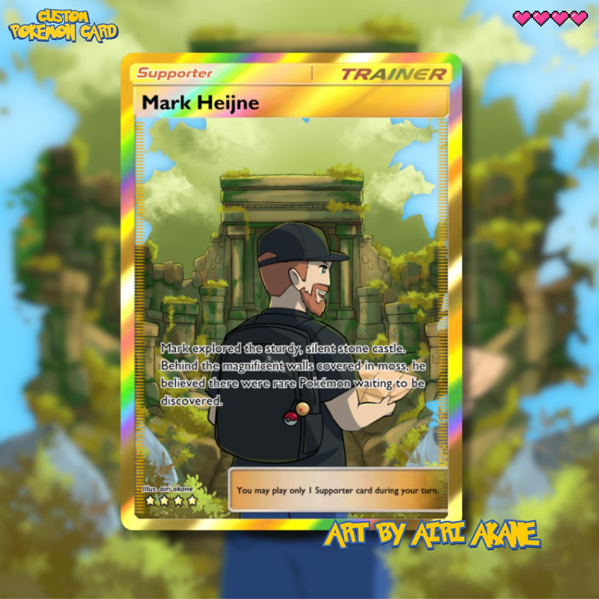 Custom Trainer Pokemon Card | Pokémon Gifts, Pokemon Card Commission ...