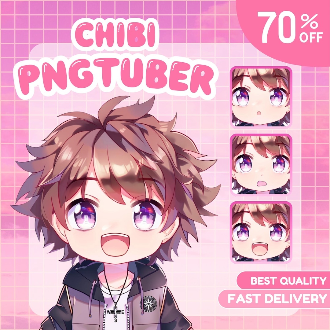 Custom Chibi Pngtuber, Pngtuber, Cute Chibi, Chibi Pngtuber, Pngtuber ...