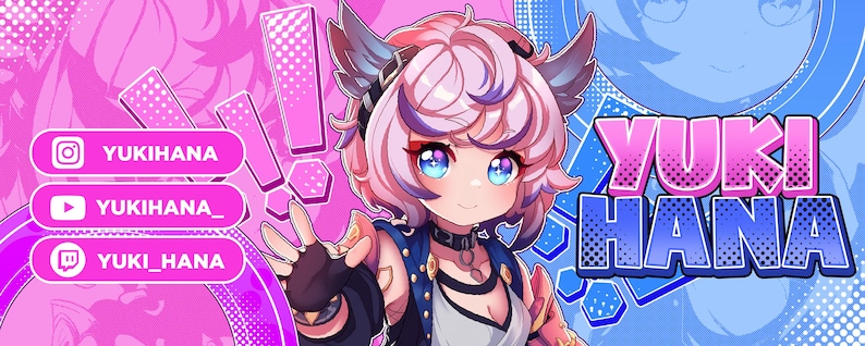 Custom Anime Streaming Banner: Twitch, Twitter, Youtube, Discord - Etsy