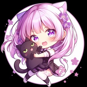CUSTOM CHIBI COMMISSION, Fanart, Pfp, Pngtuber Commission , Chibi Logo ...