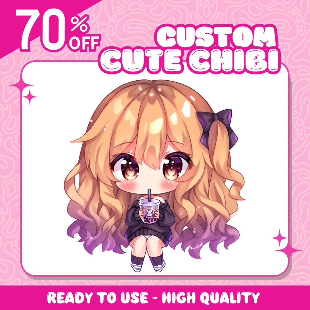 Custom Cute Chibi Anime Character Commission Cute Anime | Chibi PFP ...
