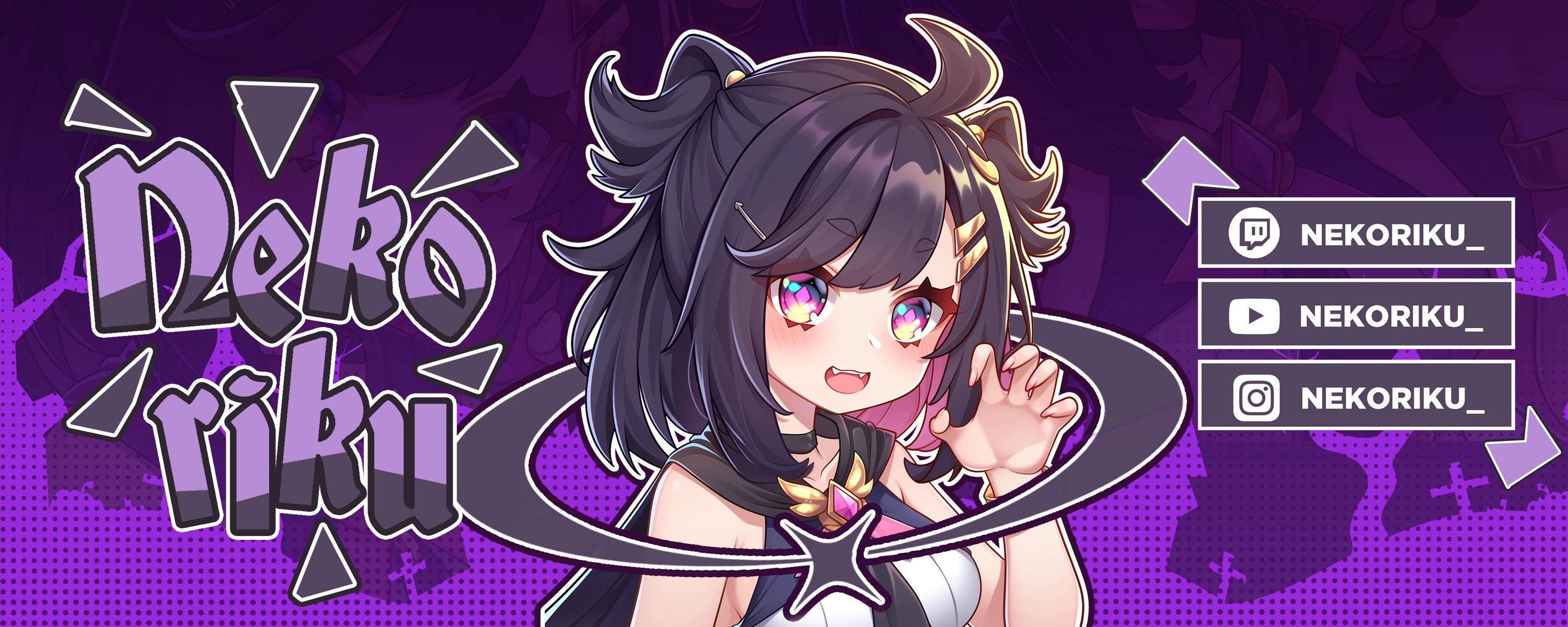 Custom Anime Streaming Banner: Twitch, Twitter, Youtube, Discord - Etsy
