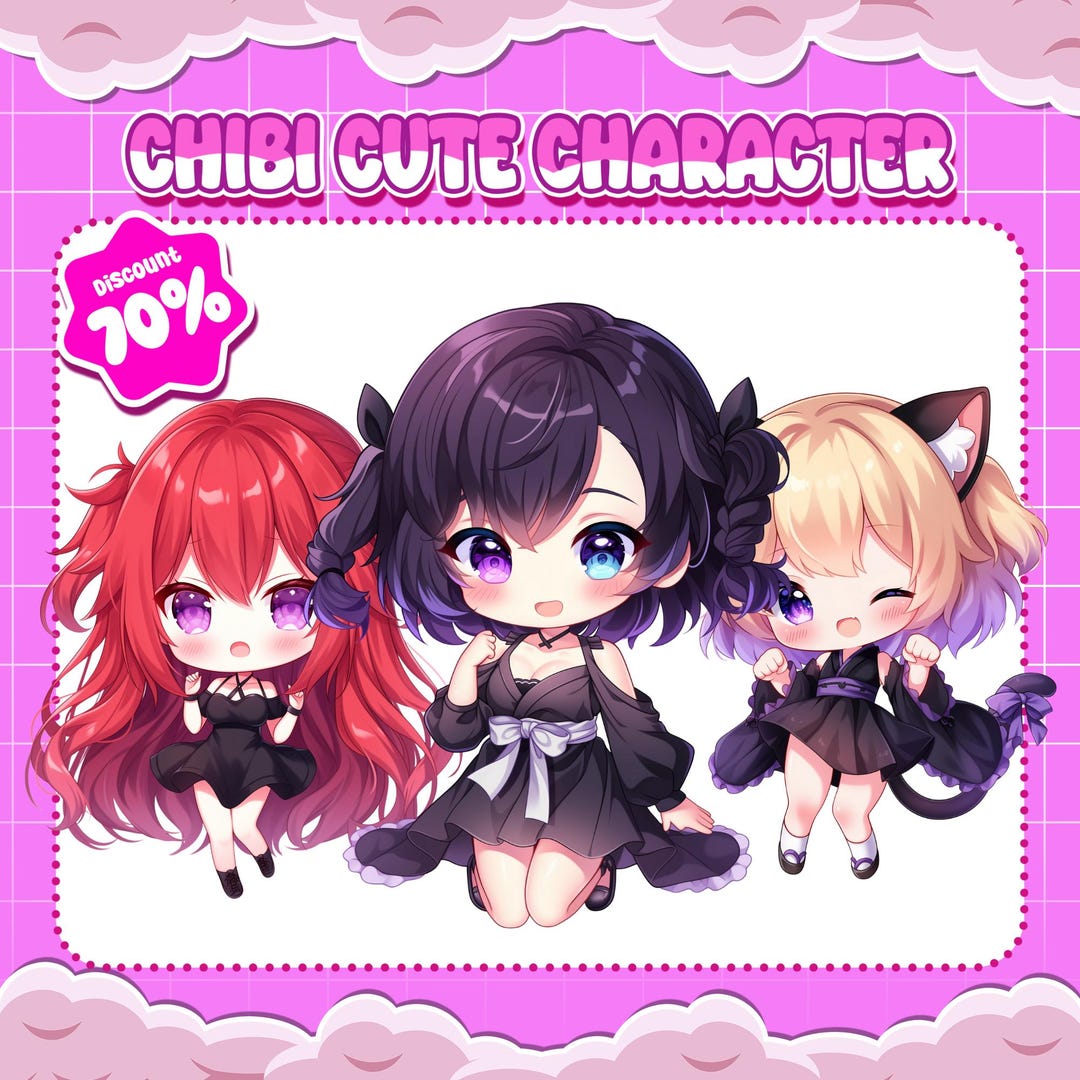 Custom Chibi Anime | Chibi Logo | Cute Chibi | Chibi Emotes | High ...