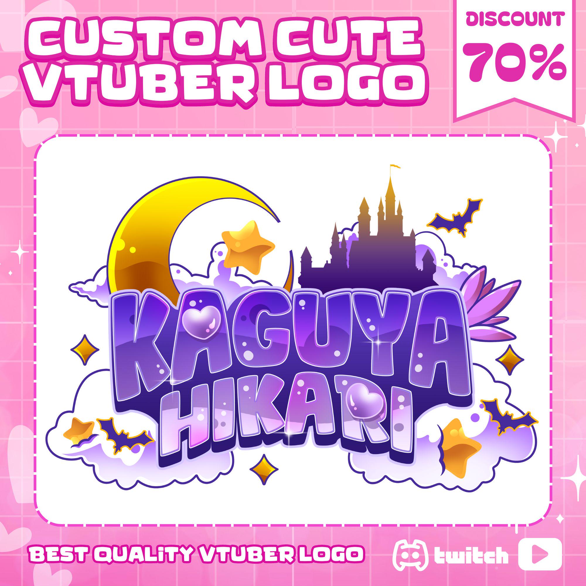 CUSTOM VTUBER LOGO Vtuber Logo, Vtuber, Custom Vtuber Logo Commission ...