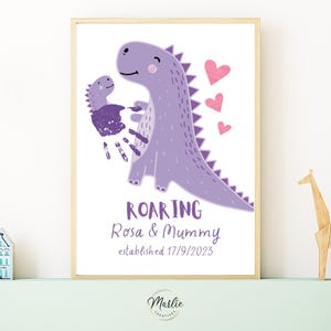 Mom Handprint Craft, Mommy Handprint Art, Handprint DIY Gift, Birthday ...