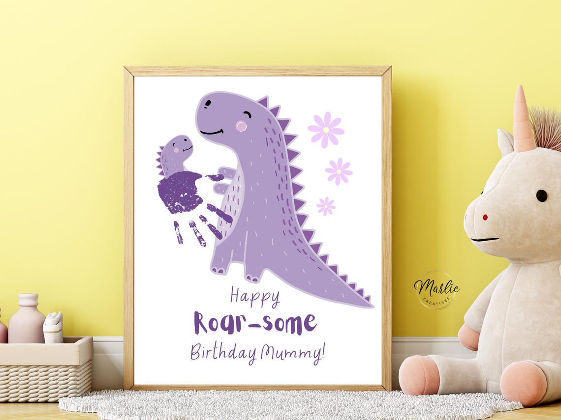 Baby Handprint Gift, Mom Handprint Craft, Mom Handprint Art, Handprint ...