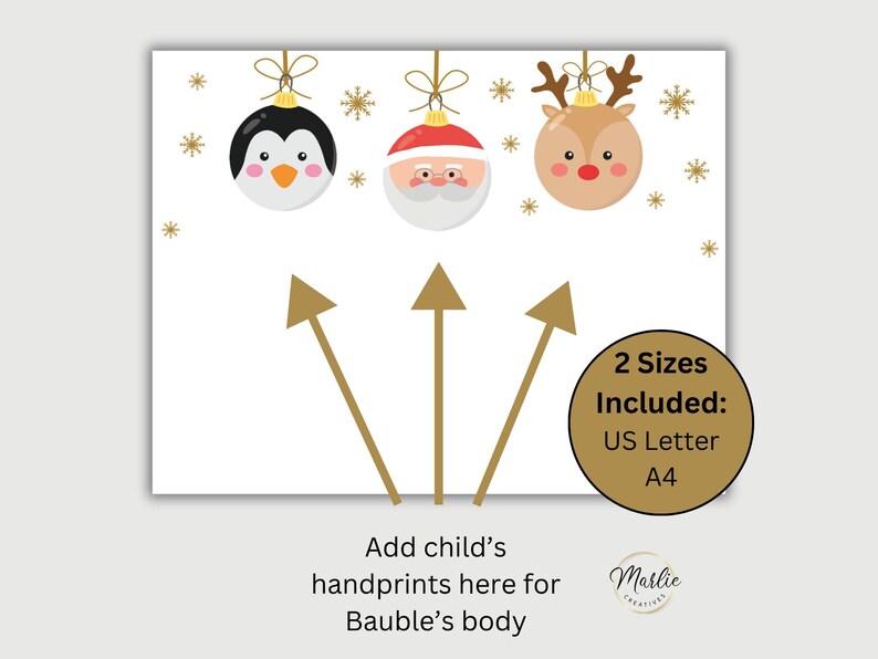 Winter Holiday Handprint, Christmas Handprint Craft, Bauble Handprint ...