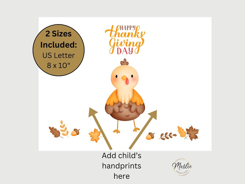 Keepsake Turkey Handprint Art, Happy Thanksgiving Handprint Art, Fall ...