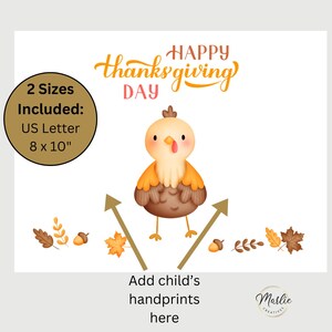 Happy Thanksgiving Handprint Art, Turkey Handprint Craft for ...