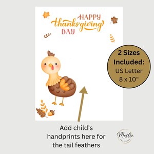 Happy Thanksgiving Handprint Art, Turkey Handprint Craft for ...