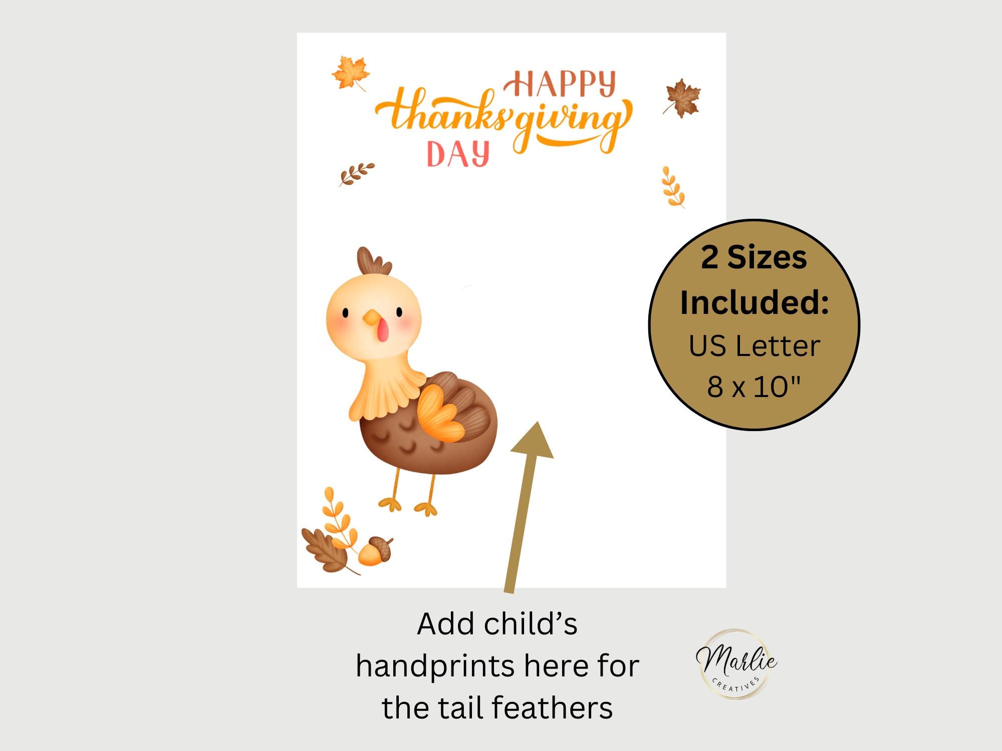 Happy Thanksgiving Handprint Art, Turkey Handprint Craft for ...