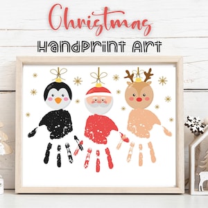 Winter Holiday Handprint, Christmas Handprint Craft, Bauble Handprint ...