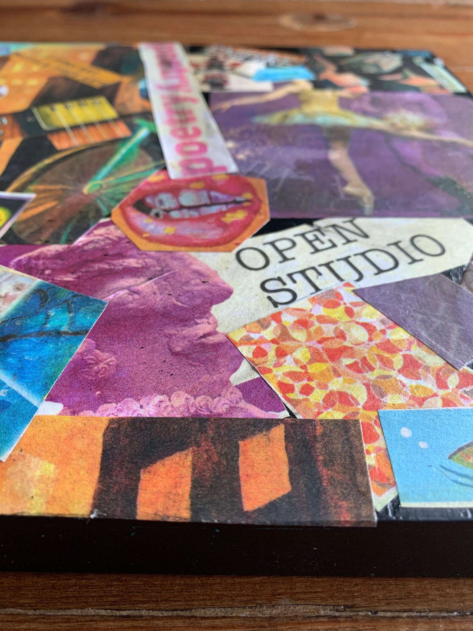 10 X 10 Paper Roll Art Wall Hanging Double Sided Media Collage - Etsy