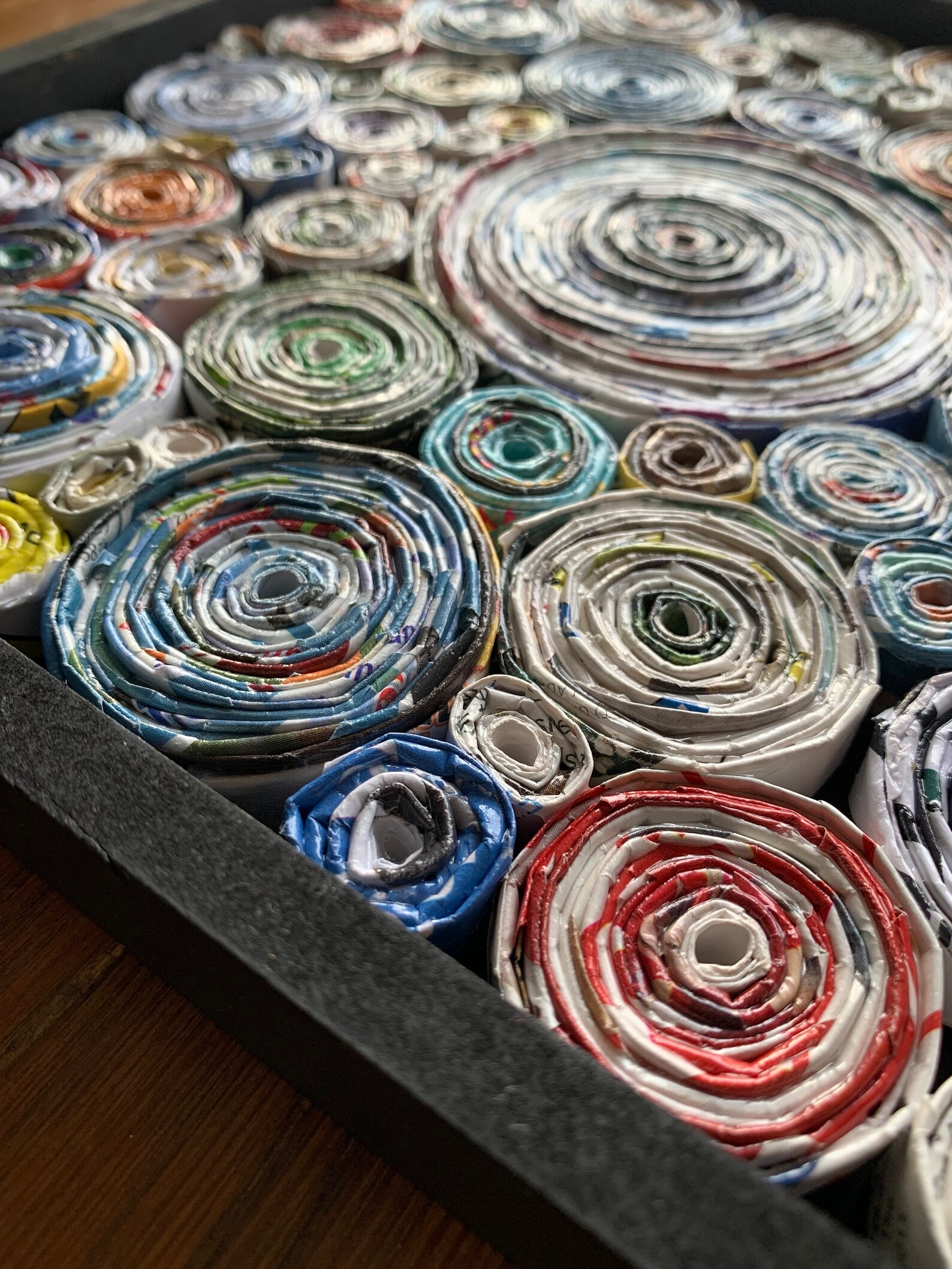 10 X 10 Paper Roll Art Wall Hanging Double Sided Media Collage - Etsy