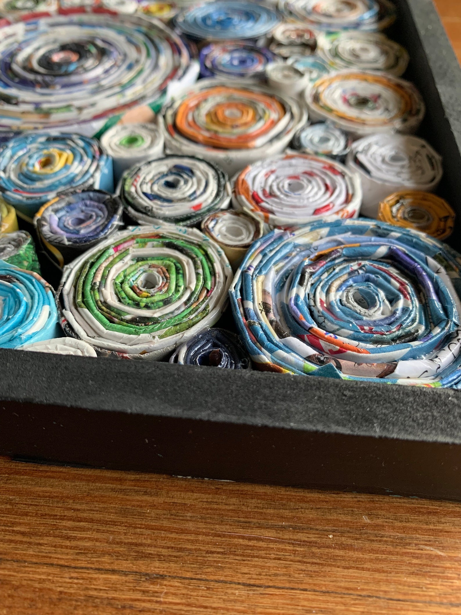 10 X 10 Paper Roll Art Wall Hanging Double Sided Media Collage - Etsy