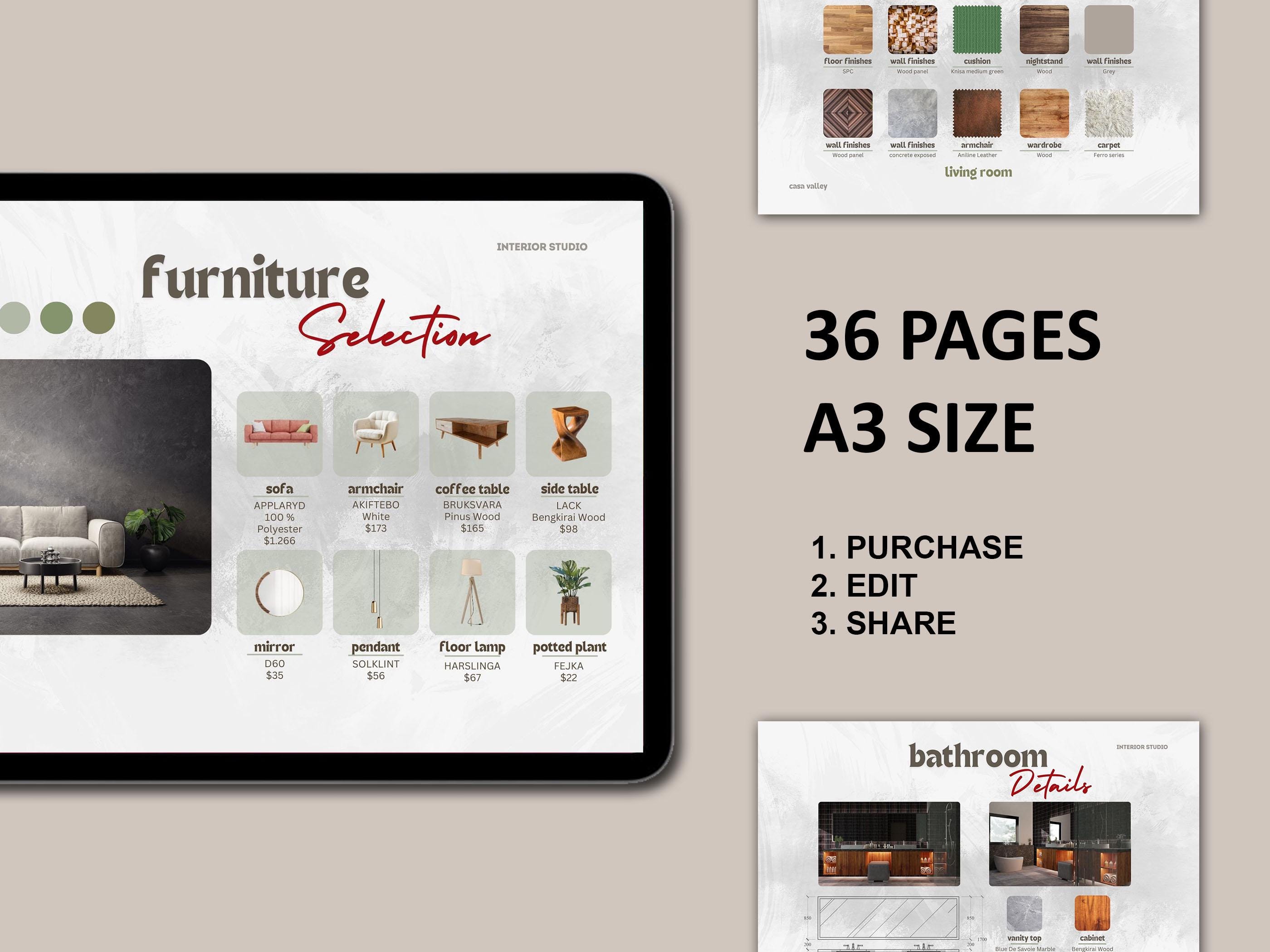 Interior Design Project Presentation Template for Professionals ...