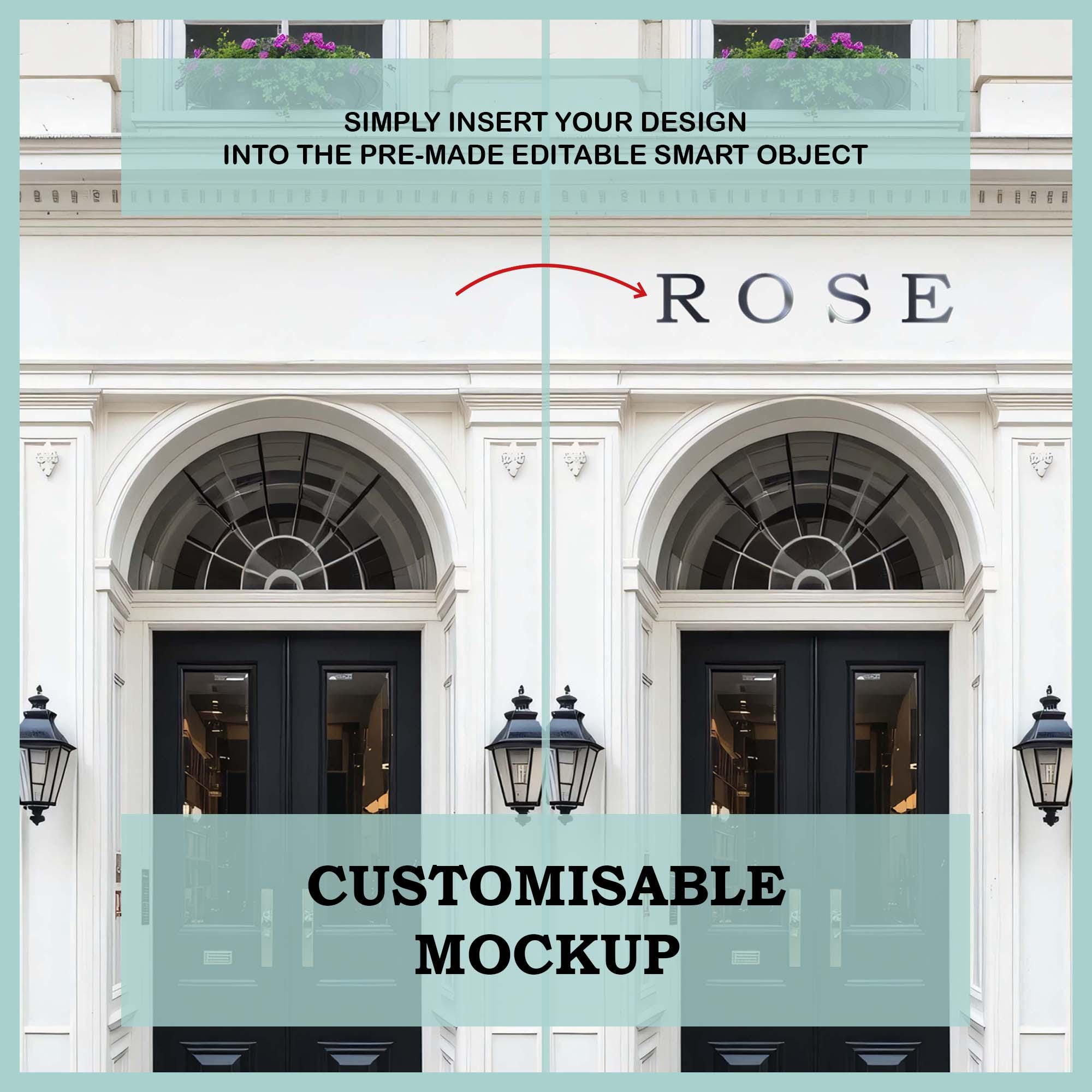 Vintage Cafe Restaurant Coffee Shop Facade Mockup, Photoshop Storefront ...