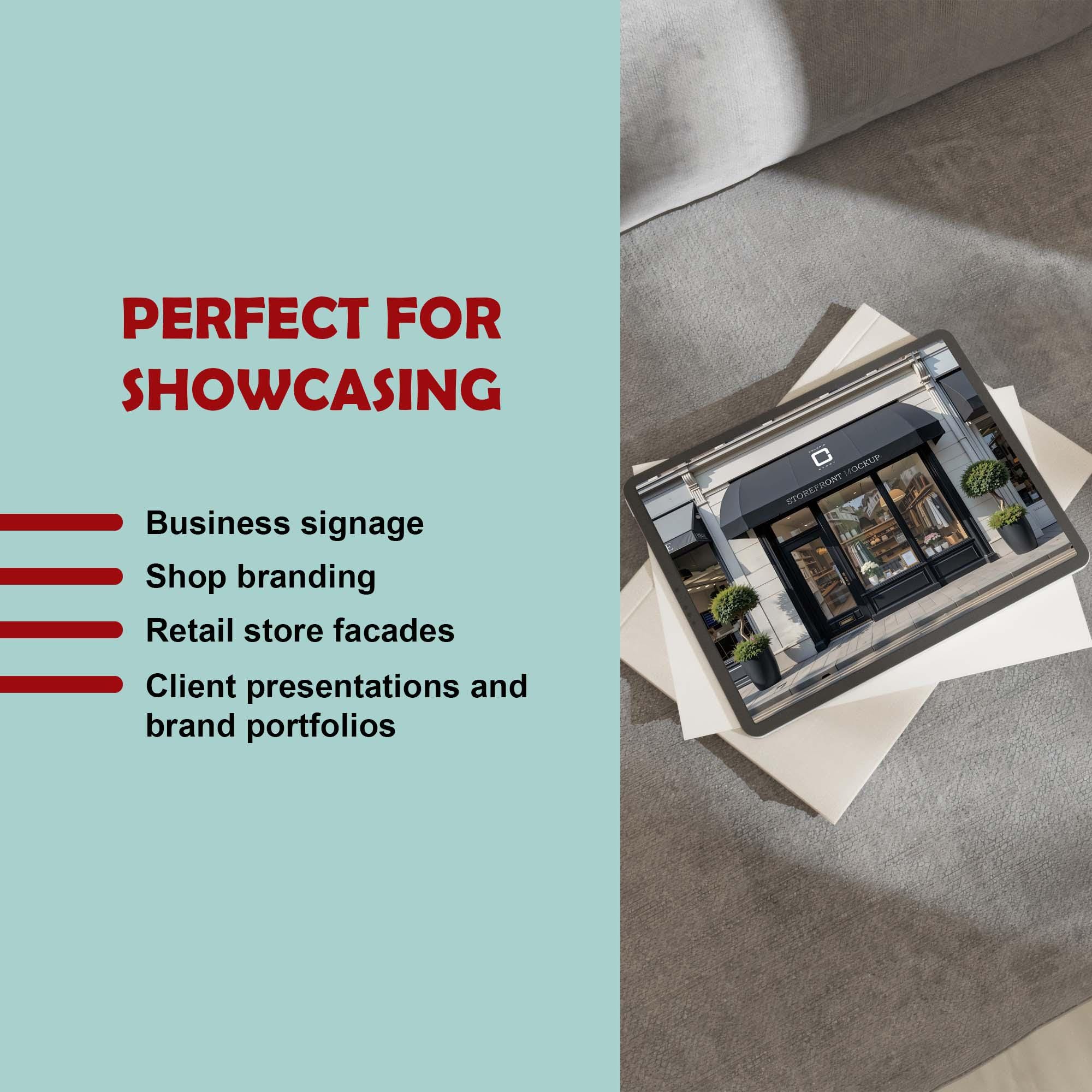 Professional Storefront Mockup PSD, Customizable Shop Facade Display ...