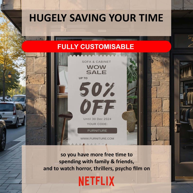Window Poster Mockup PSD, Shop Front Storefront Sign, Retail Window ...