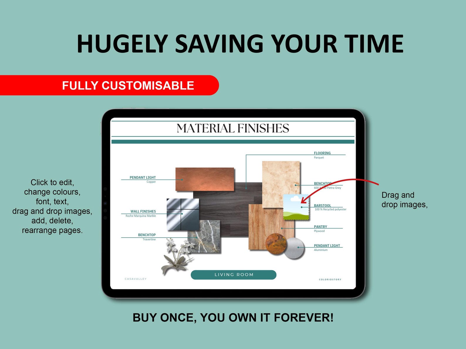 Interior Design Presentation Canva Template, Client Proposal, Mood Boards, Finishes, Furniture ...