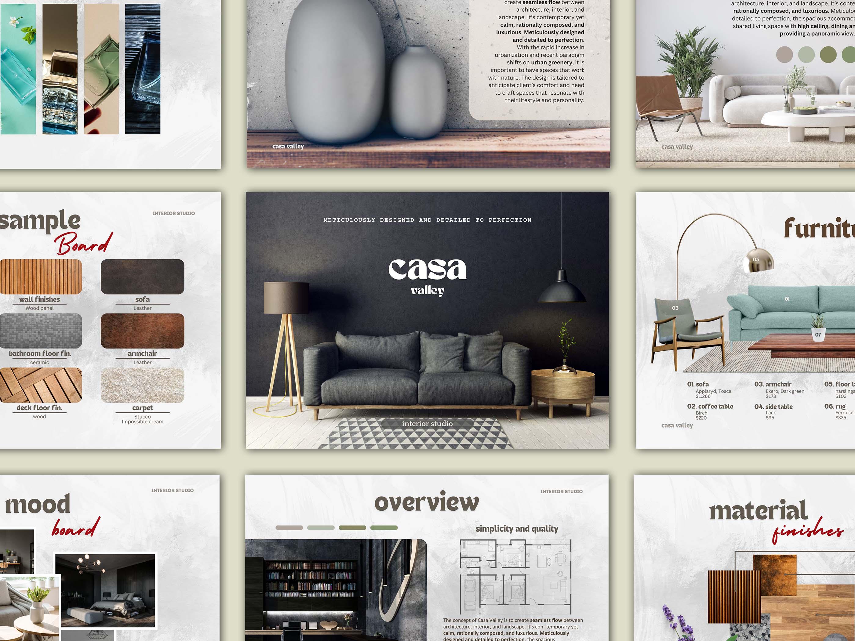 Professional Interior Design Proposal Presentation Templates, Canva ...