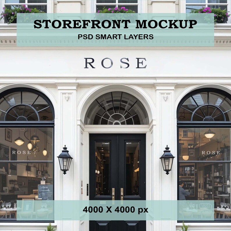 Vintage Cafe Restaurant Coffee Shop Facade Mockup, Photoshop Storefront Outline, Shop Front ...