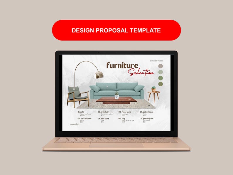 Interior Design Project Presentation Template for Professionals ...