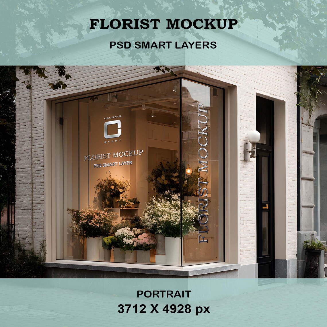 Florist Shop Front Logo Mockup, Flower Store Facade Sign Mockup, Floral ...