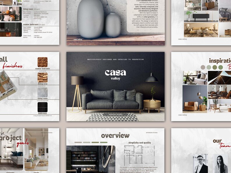 Interior Design Project Presentation Template for Professionals ...